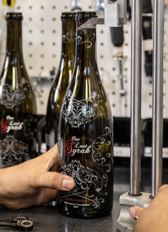 McClean Vineyards - Bergin Glass Screen Printing & Etching