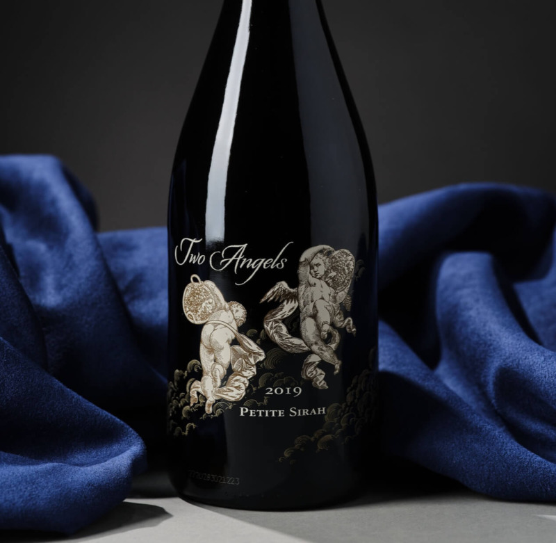 Two Angels - Bergin Glass Screen Printing & Etching